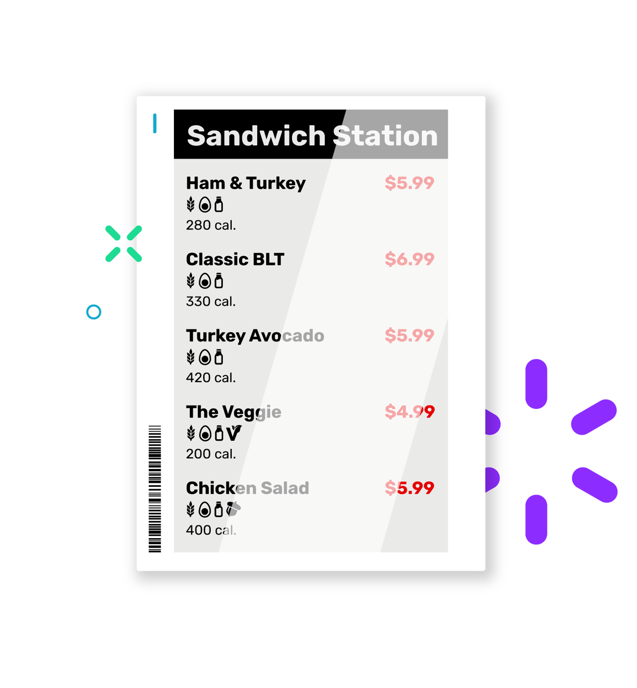 How to use digital labels in your healthcare foodservice operation