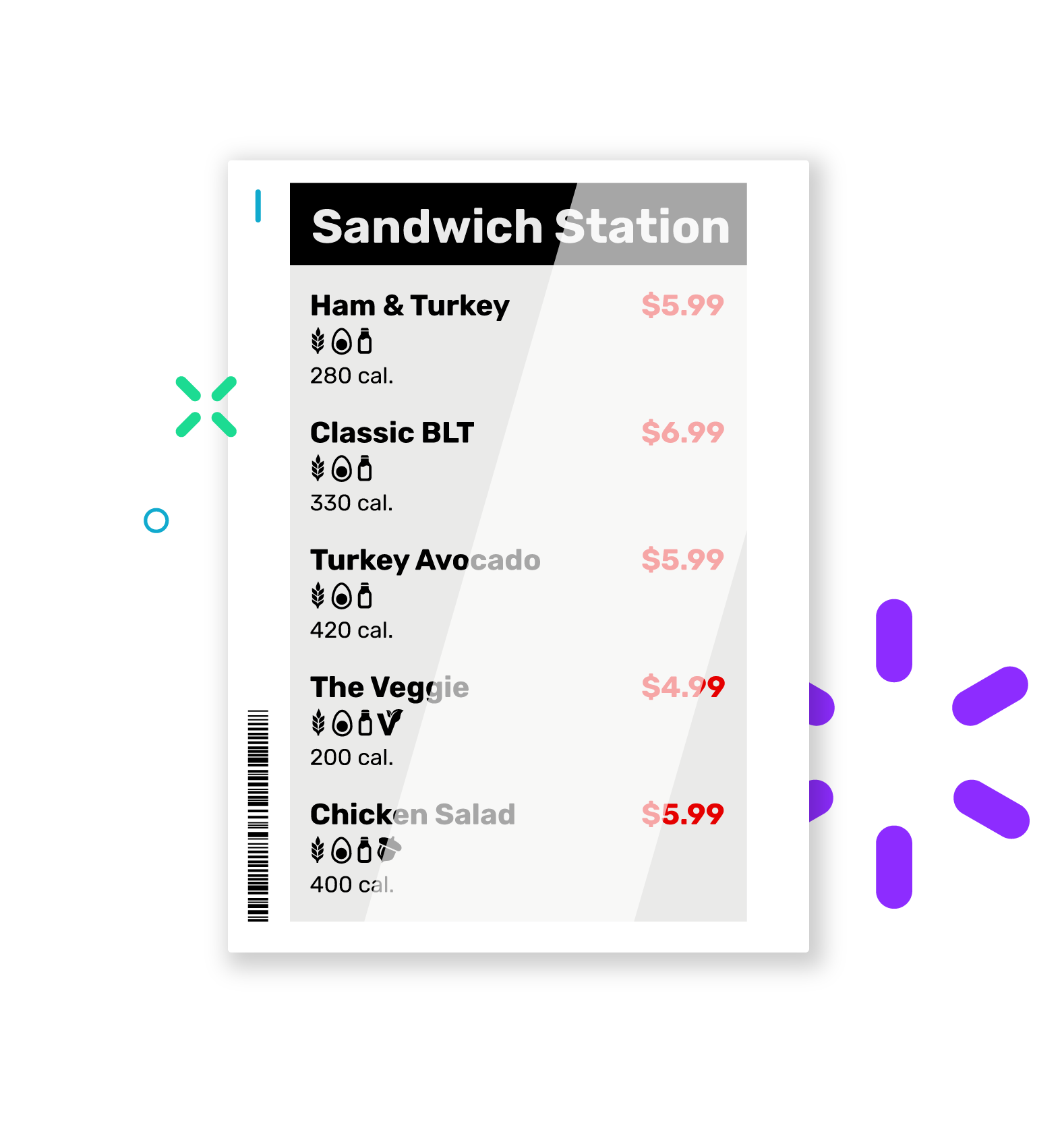 How to use digital labels in your healthcare foodservice operation